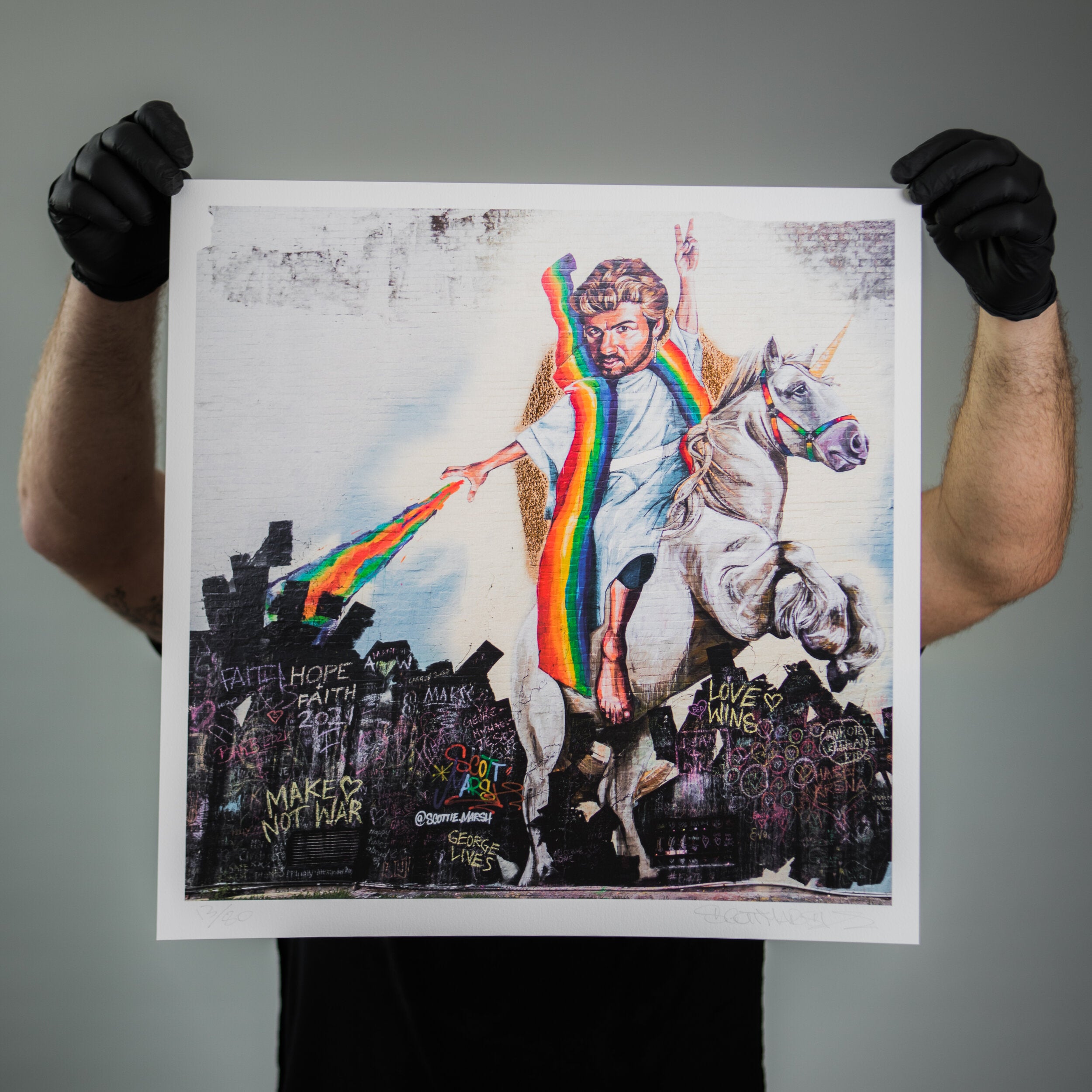 Rise of Saint George Michael - Giclee print – Scott Marsh