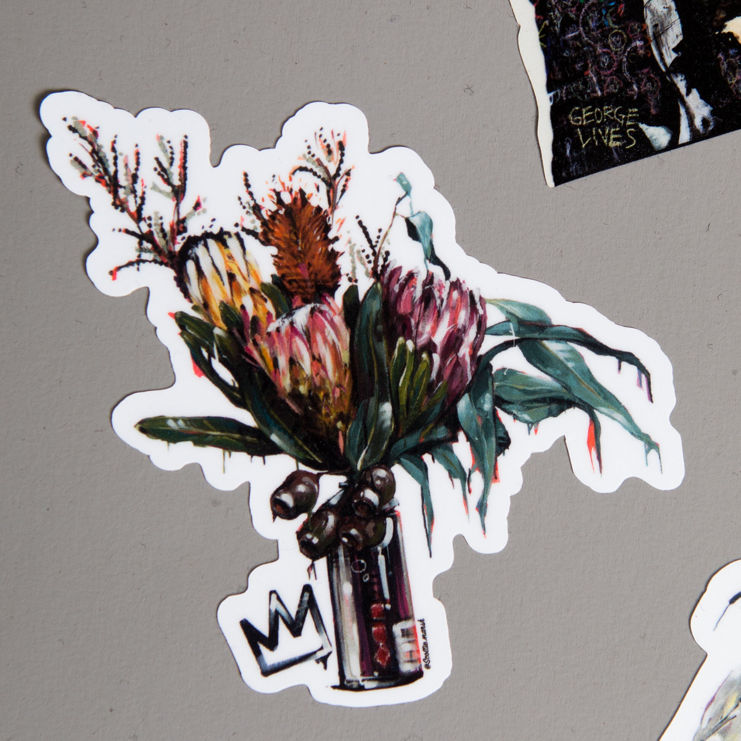 Graffiti Bouquet - Die Cut Vinyl Sticker – Scott Marsh
